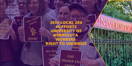 SEIU Local 284 Supports UofM Workers Right to Unionize
